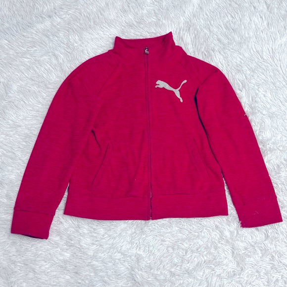 Puma | Shirts & Tops | Puma Girls Pink Sweater | Poshmark